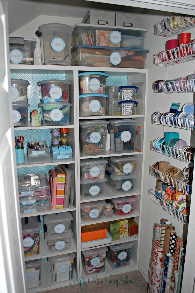 An Organized Craft Closet Miss Frugal Fancy Pants An Organized Craft Closet Miss Frugal Fancy Pants
