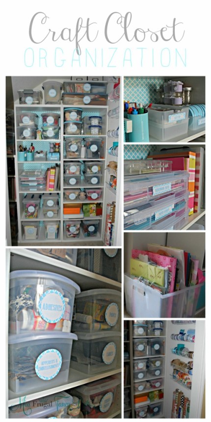 An Organized Craft Closet - Miss Frugal Fancy Pants