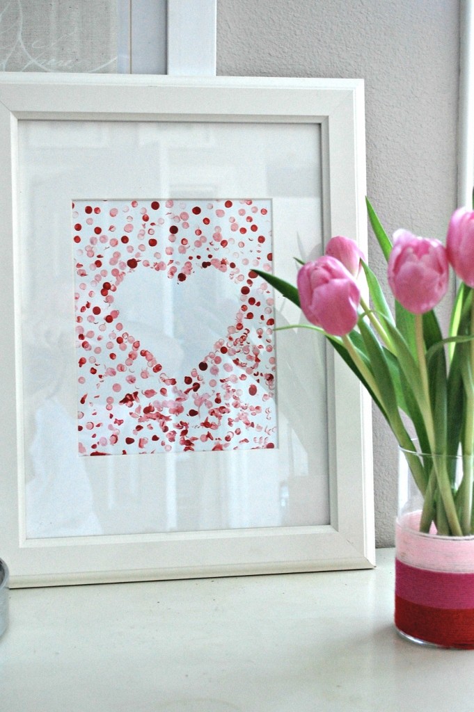 Easy Valentine's Day Art for Toddlers - Miss Frugal Fancy Pants