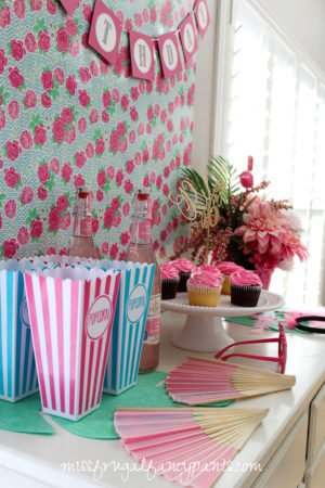 Lilly Pulitzer Inspired Pool Party - Miss Frugal Fancy Pants